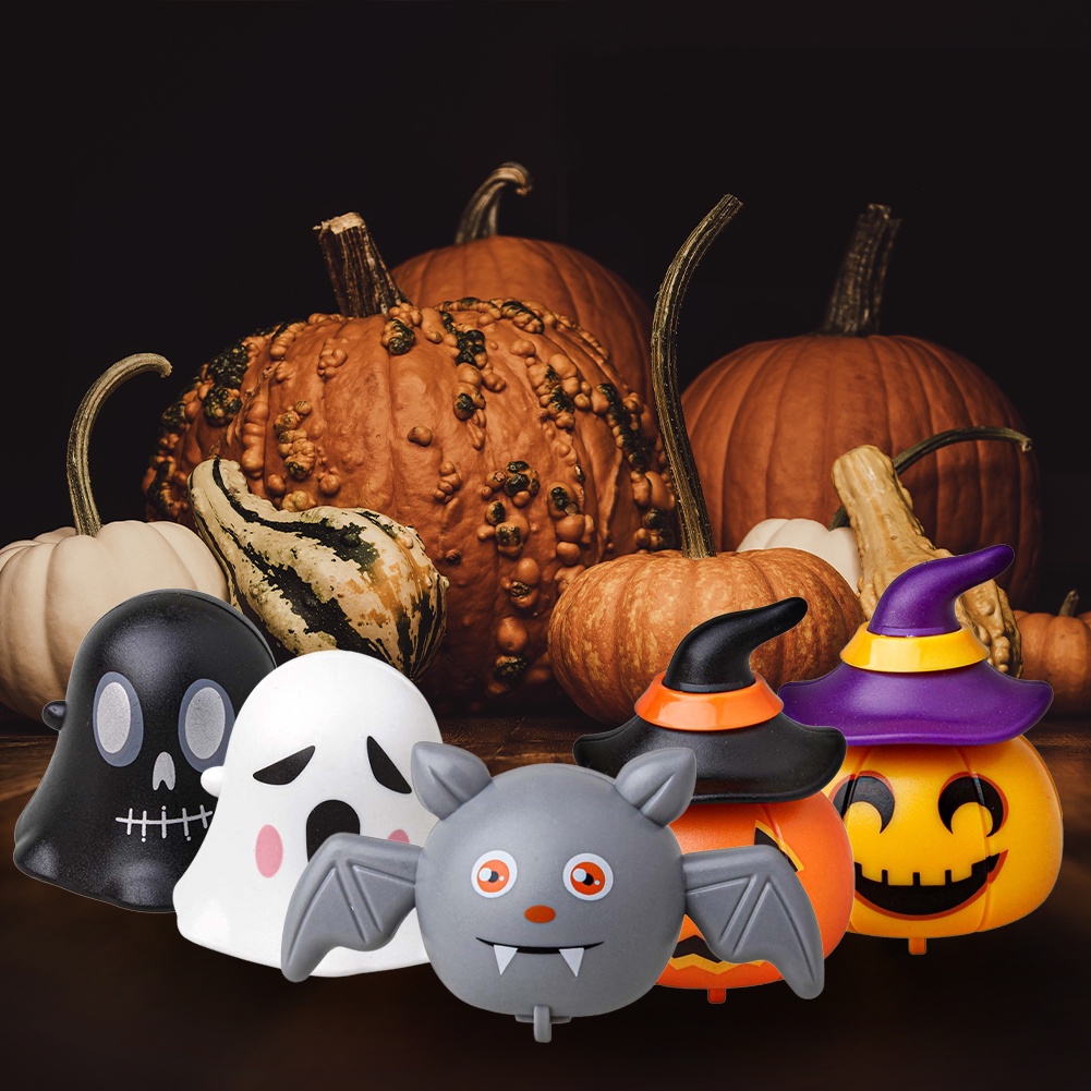 6pcs Halloween Pull Back Car Small Bat Pumpkin Ghost Doll Cute Kid Toy ...