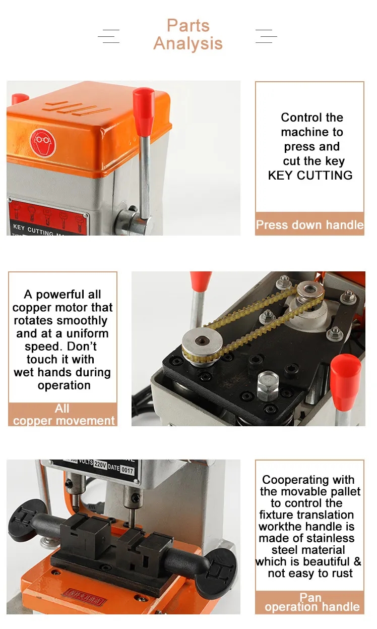 Key copying cutting Drill Machine 368A key Duplicating machine Portable ...