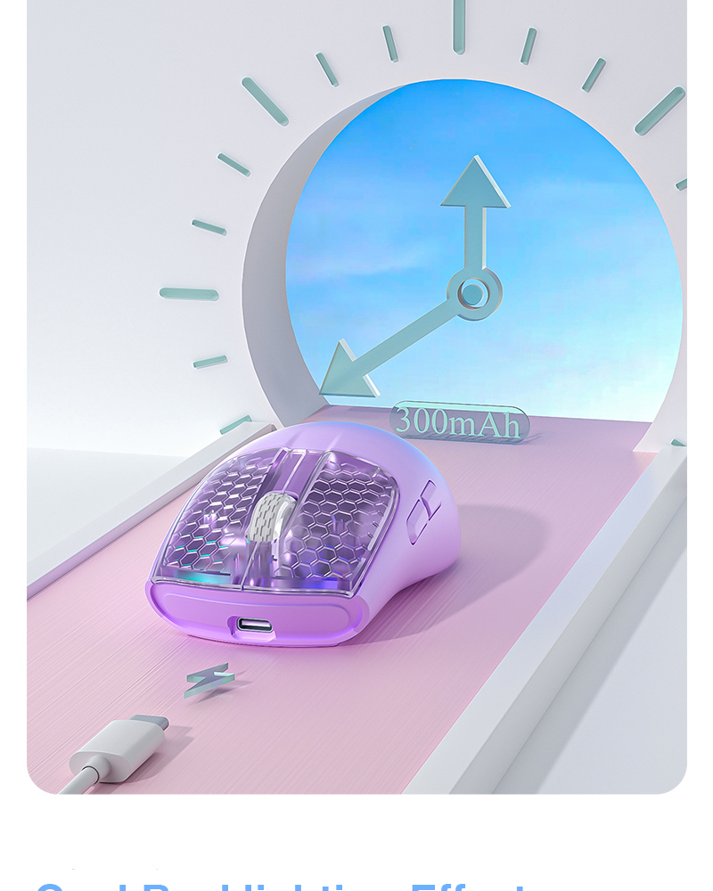 AULA SC560 Wireless Mouse E-sports Mouse Three-mode Connection Wired/2 ...