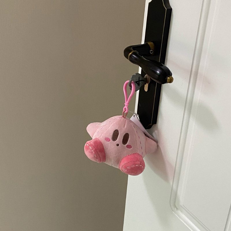 10cm Nintendo Kawaii Kirby Plush Toys Cartoon School Bag Pendants Key ...