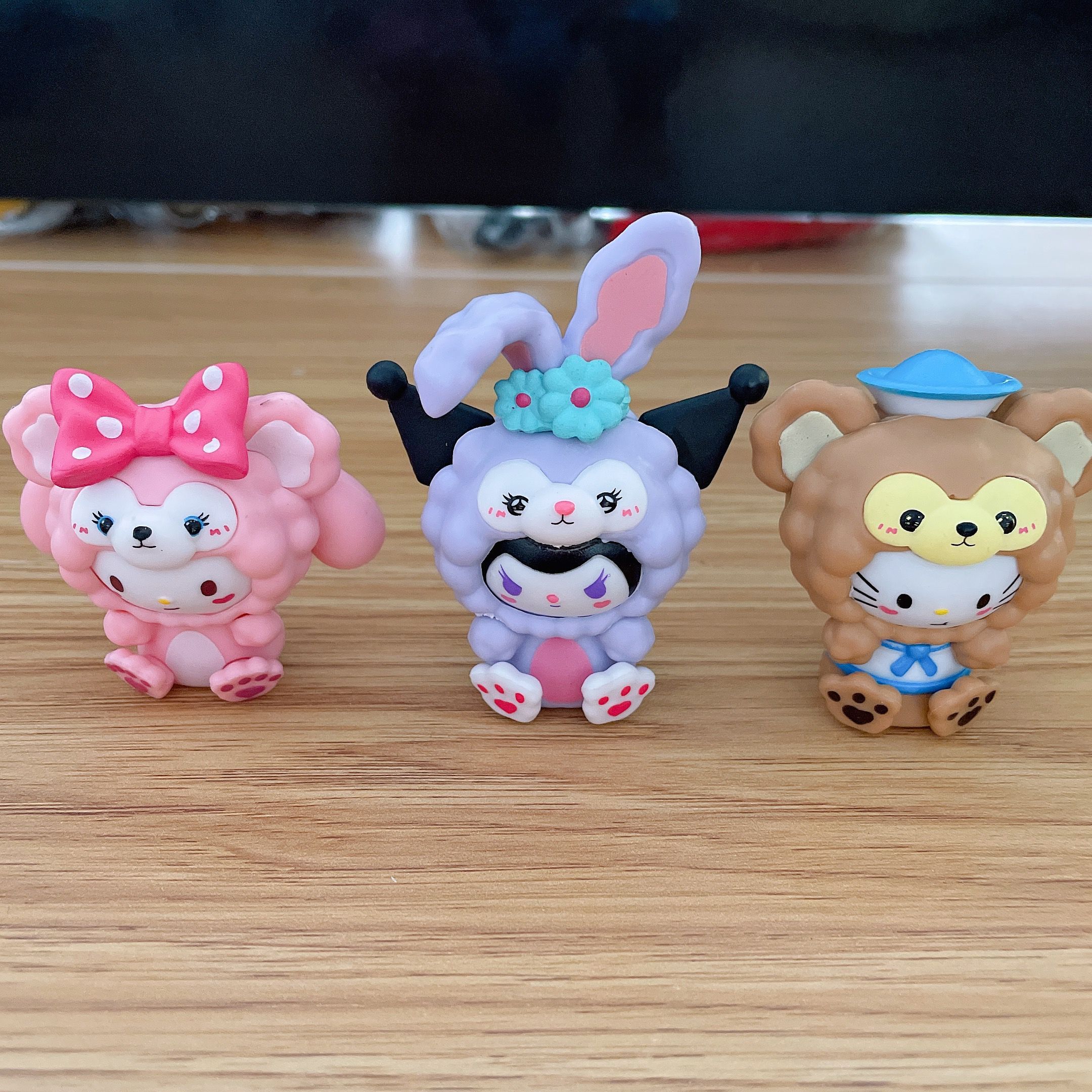 5-7cm Sanrio 6Pcs Set Hello Kitty My Melody Kuromi Stitch Anime Figure ...