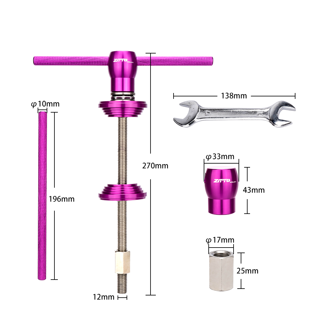 ZTTO Bicycle Headset Installation Tool MTB Road Bike Bottom Bracket ...