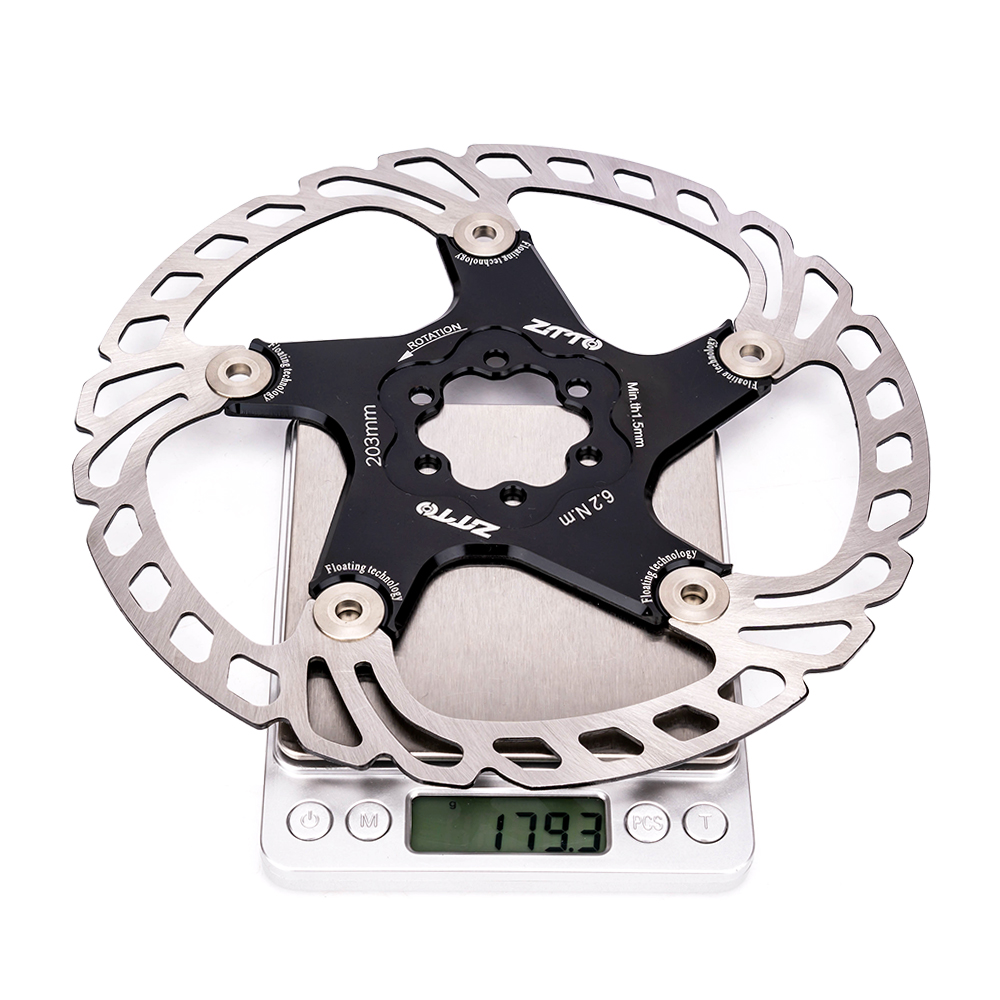 ZTTO MTB Bicycle Disc Brake Floating Rotor 203mm 180mm 160mm 140mm 6 ...