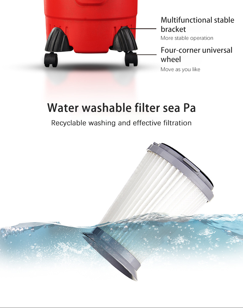 MIDOO Vacuum Cleaner 15L Wet Dry Powerful Car Vacuum (3in1) Household ...