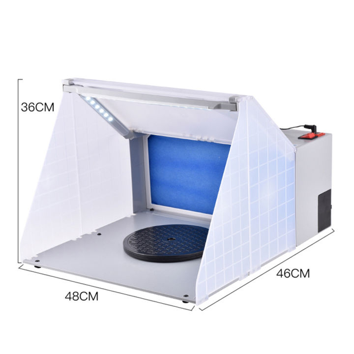 ZC HS-E420DCLK Mini Spray Room Spray Booth With LED Light And Fan Model ...