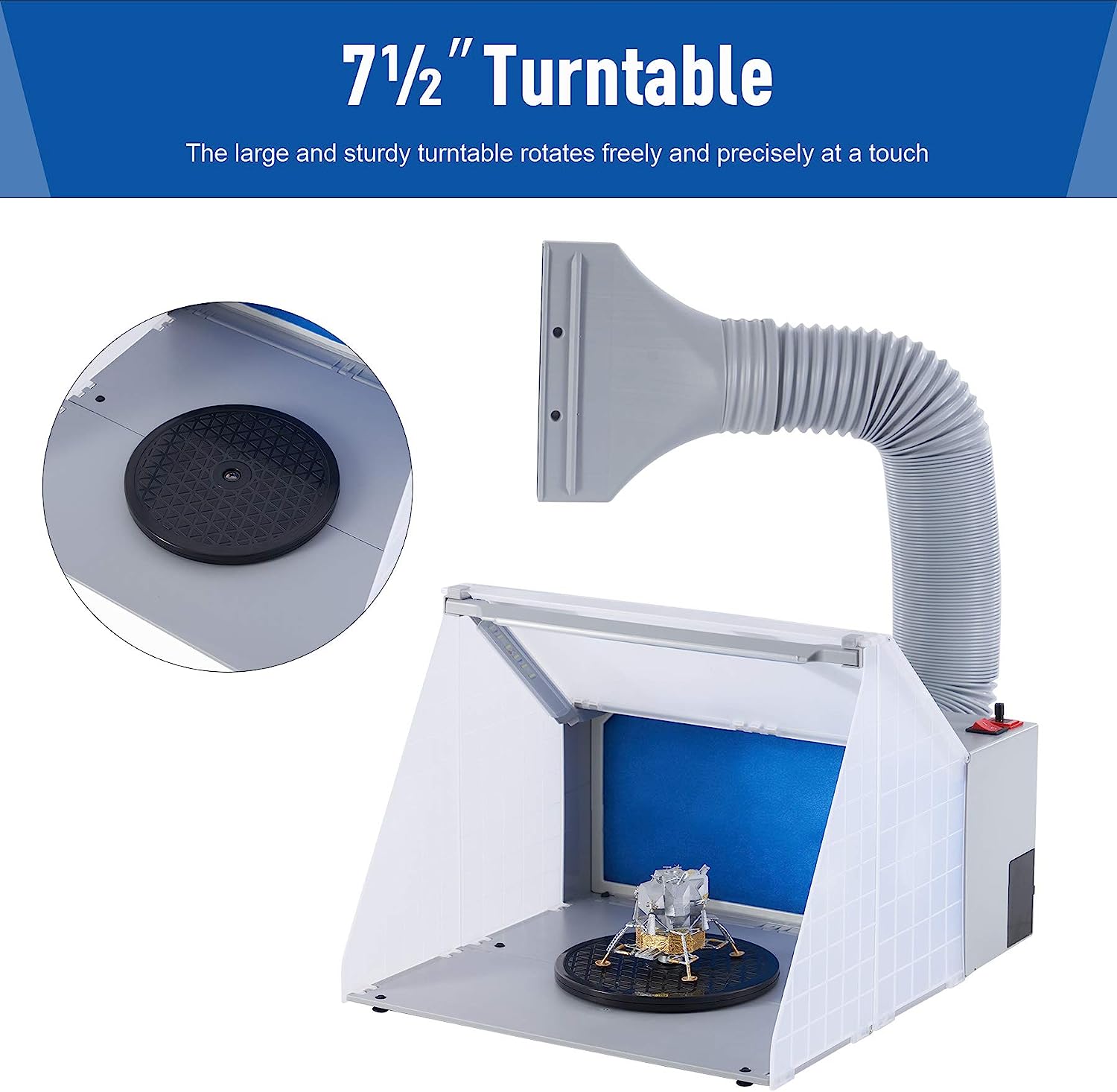 ZC HS-E420DCLK Mini Spray Room Spray Booth With LED Light And Fan Model ...