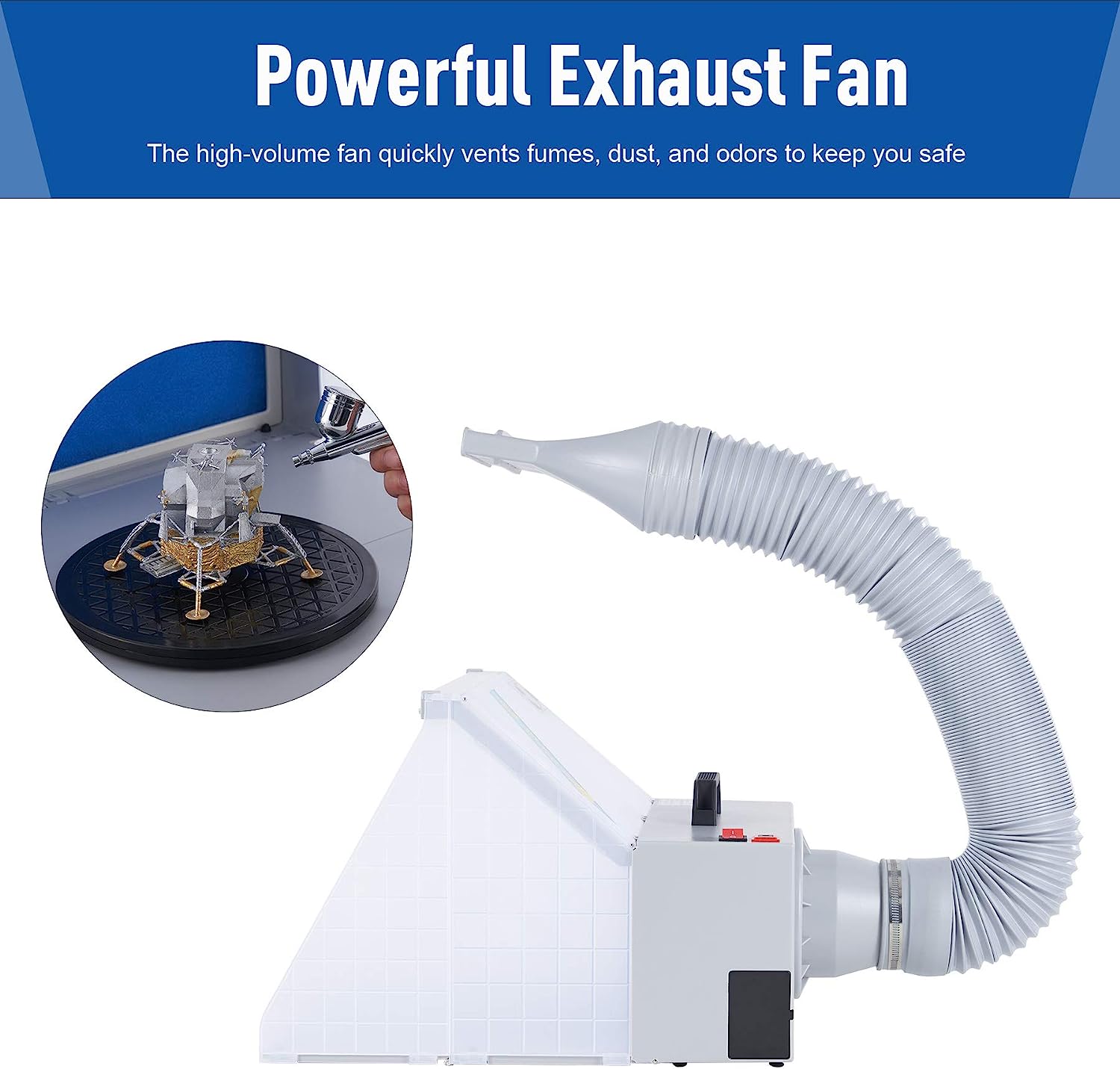 ZC HS-E420DCLK Mini Spray Room Spray Booth With LED Light And Fan Model ...