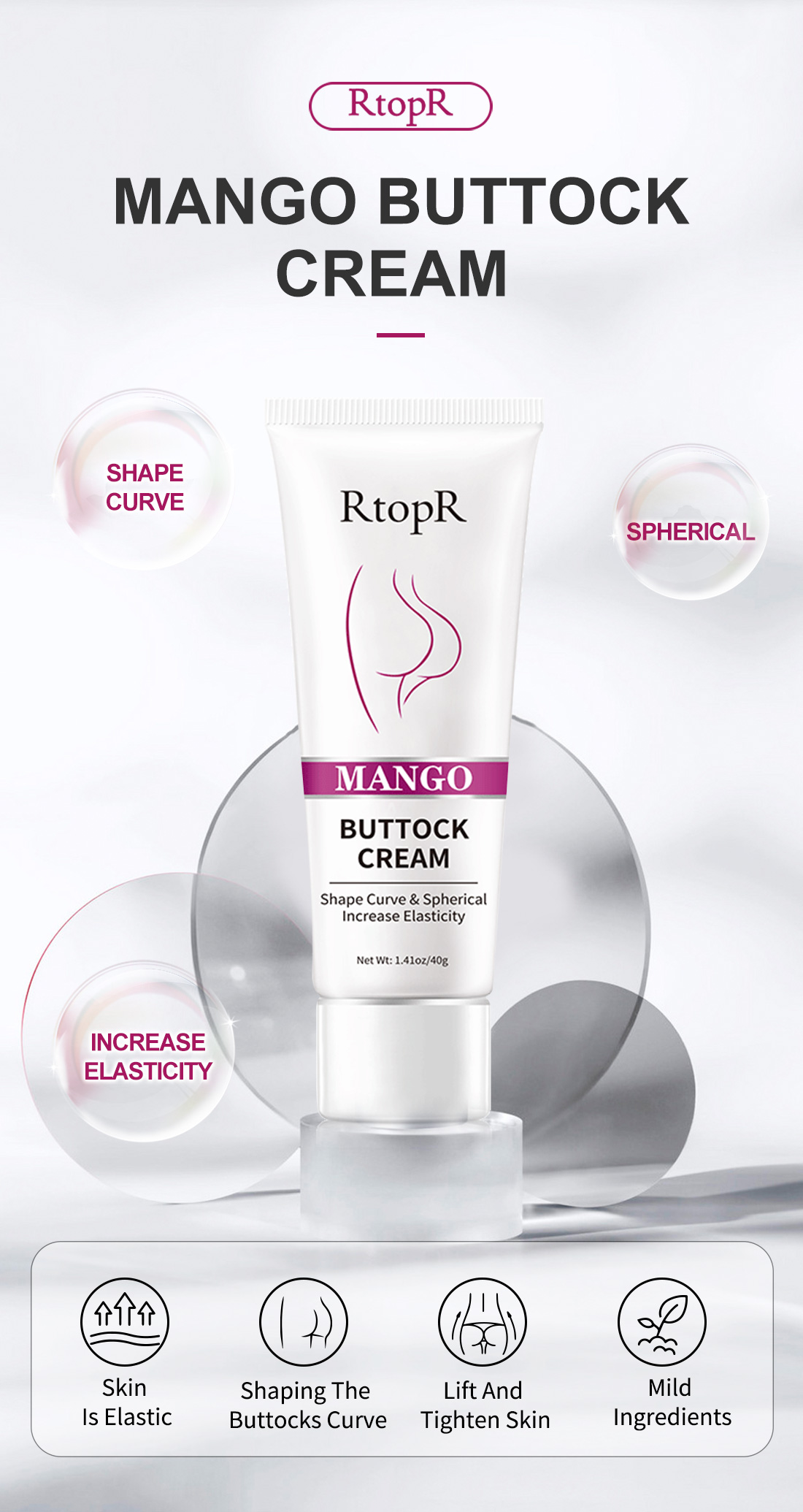 RtopR Mango Sexy Buttock Enhancement Cream Hip Lifting Firming ...