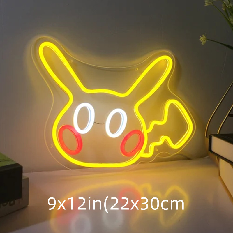 Custom Neon Light Anime Neon Sign Cartoon Neon Sign Light Cute Wall ...