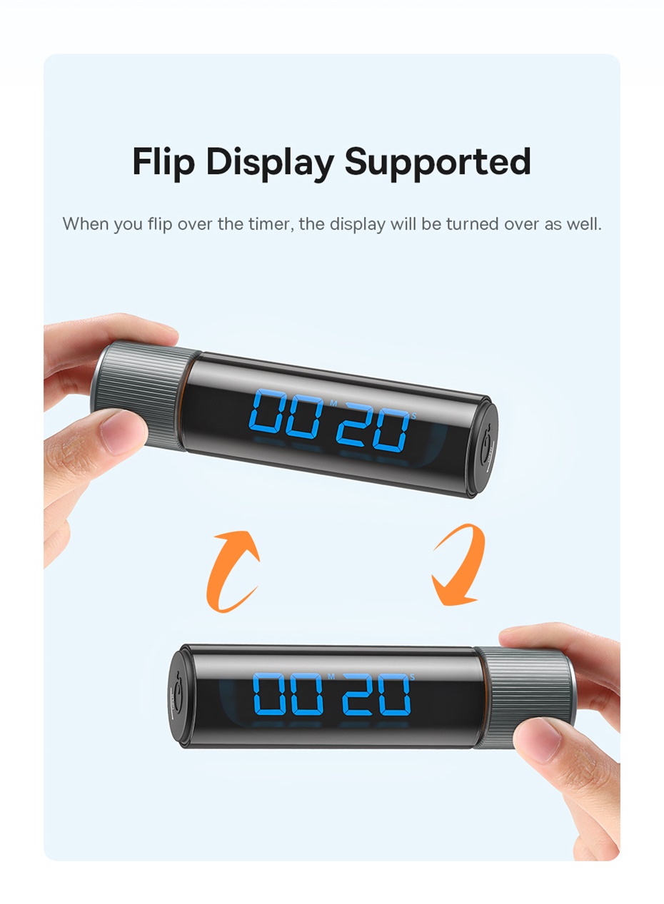 Baseus Magnetic Digital Knob Countdown Timer for Kitchen Cooking Study ...