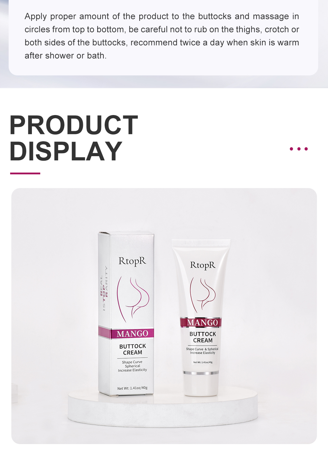 RtopR Mango Sexy Buttock Enhancement Cream Hip Lifting Firming ...