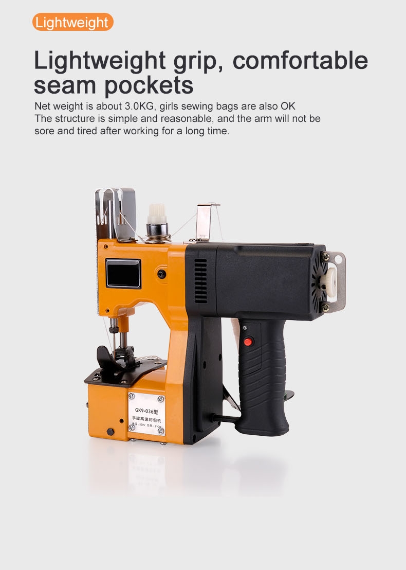 Portable Sack Sealer Bag Closer Sewing Machine Handheld Sack Sewing ...