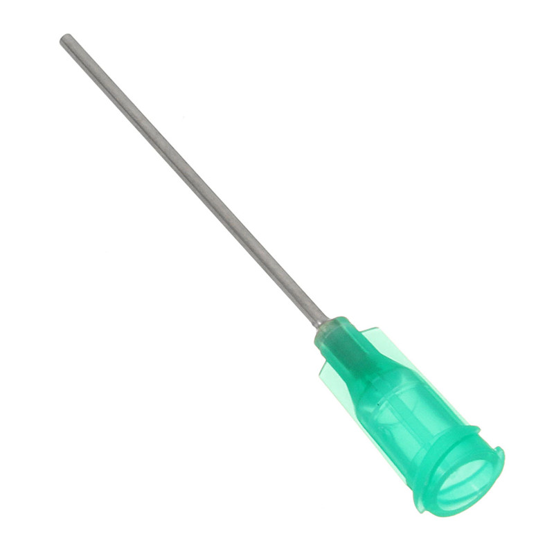 10pcs Blunt Tip Dispensing Needles - Green Plastic Body with Stainless ...