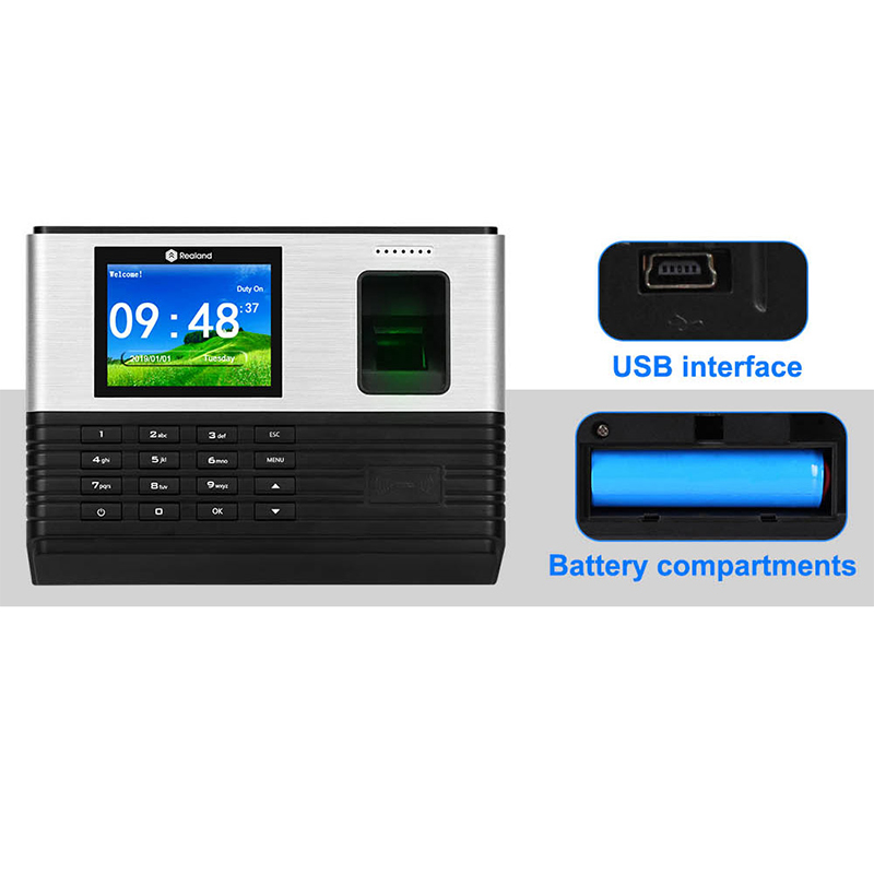 Realand Biometric Fingerprint Time Attendance Support TCP/IP Network ...