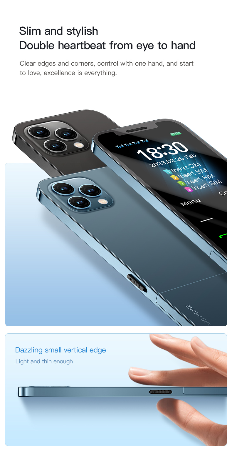 4SIM phone card handset GSM 2G handset support Large volume large ...