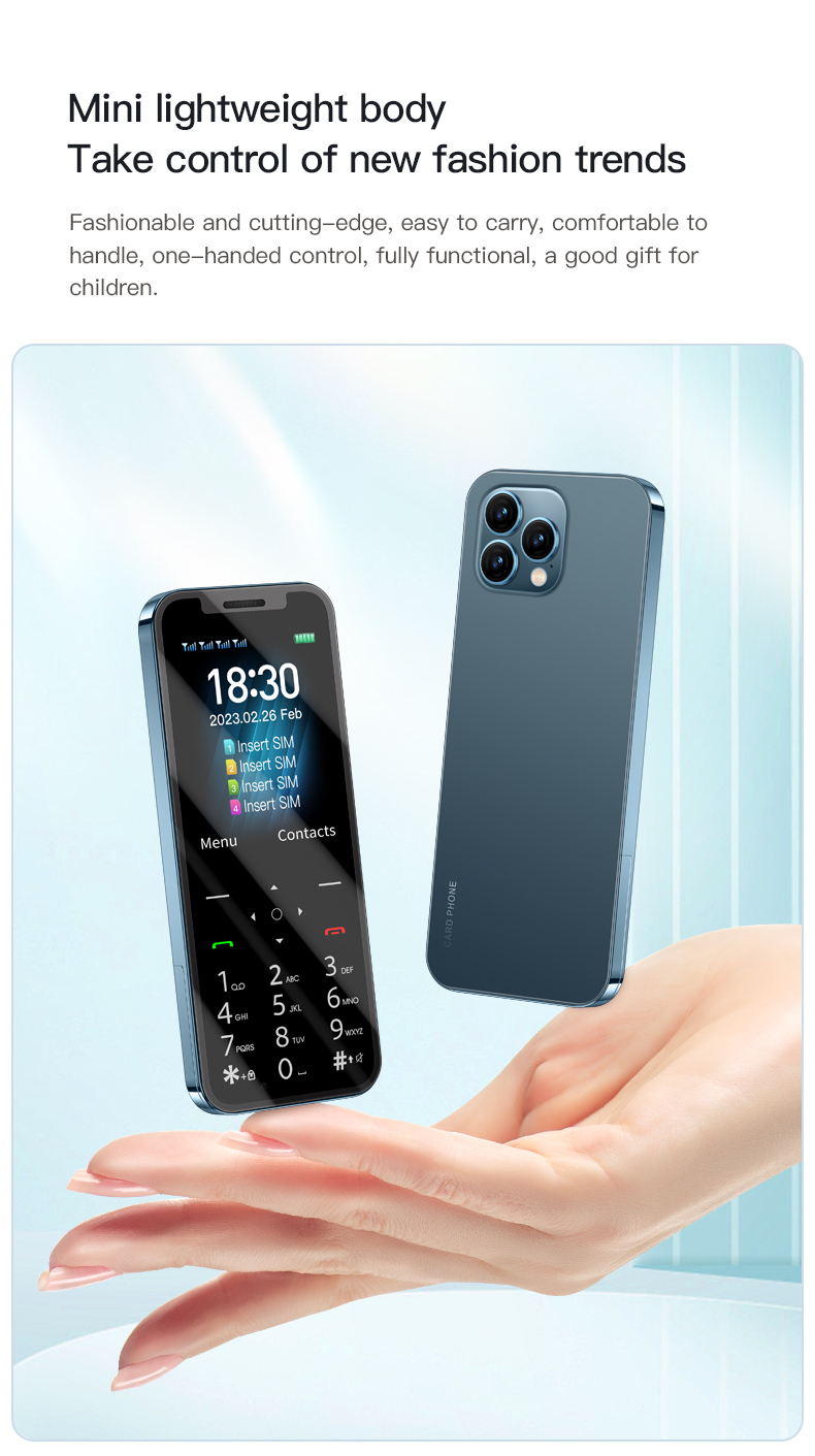 4SIM phone card handset GSM 2G handset support Large volume large ...