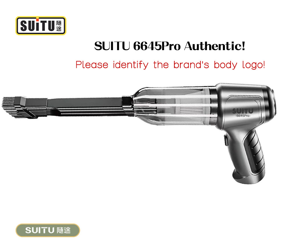 SUITU 6645PRO Brushless Motor Wireless Vacuum Blower Cleaner Handheld ...