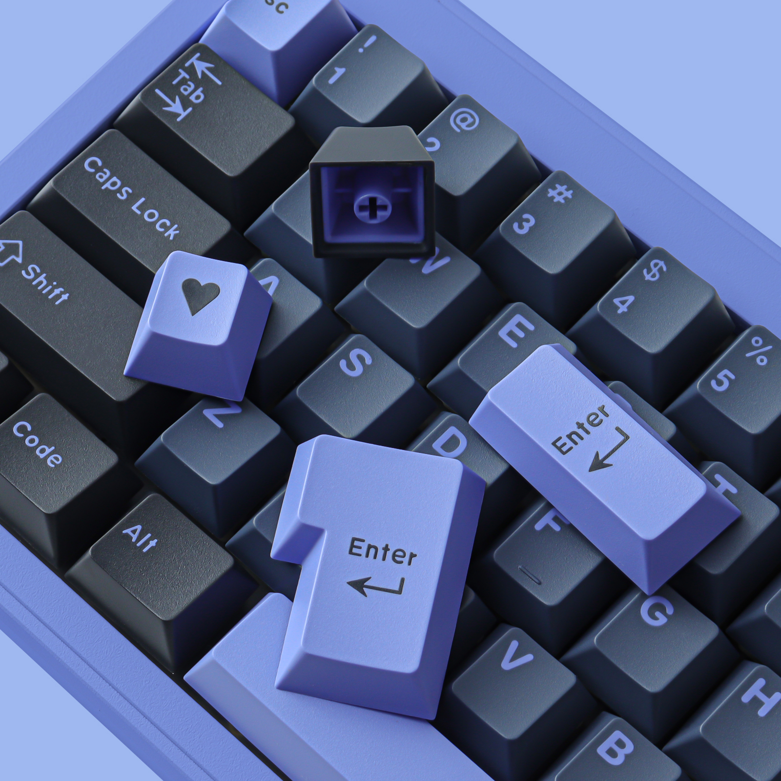 GMK Night Shadow Keycaps 173 ABS Key Double Shot Cherry Profile Keycaps ...