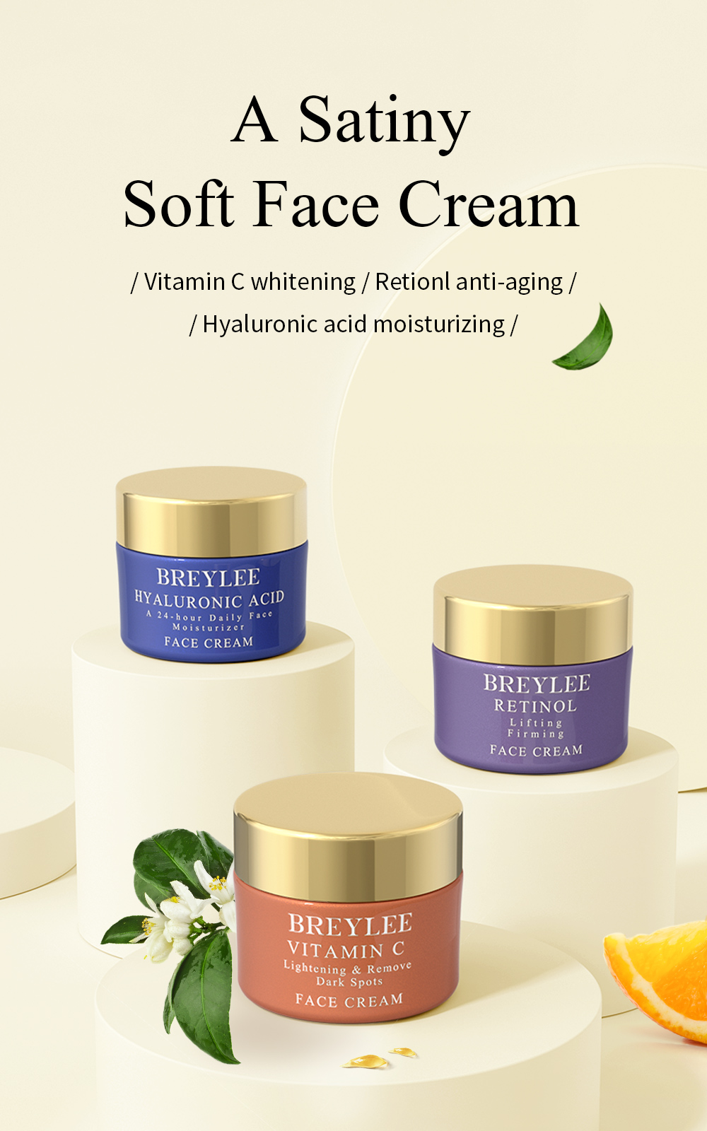 BREYLEE Face Cream Whitening Brightening Vitamin C Anti-Aging Retinol ...