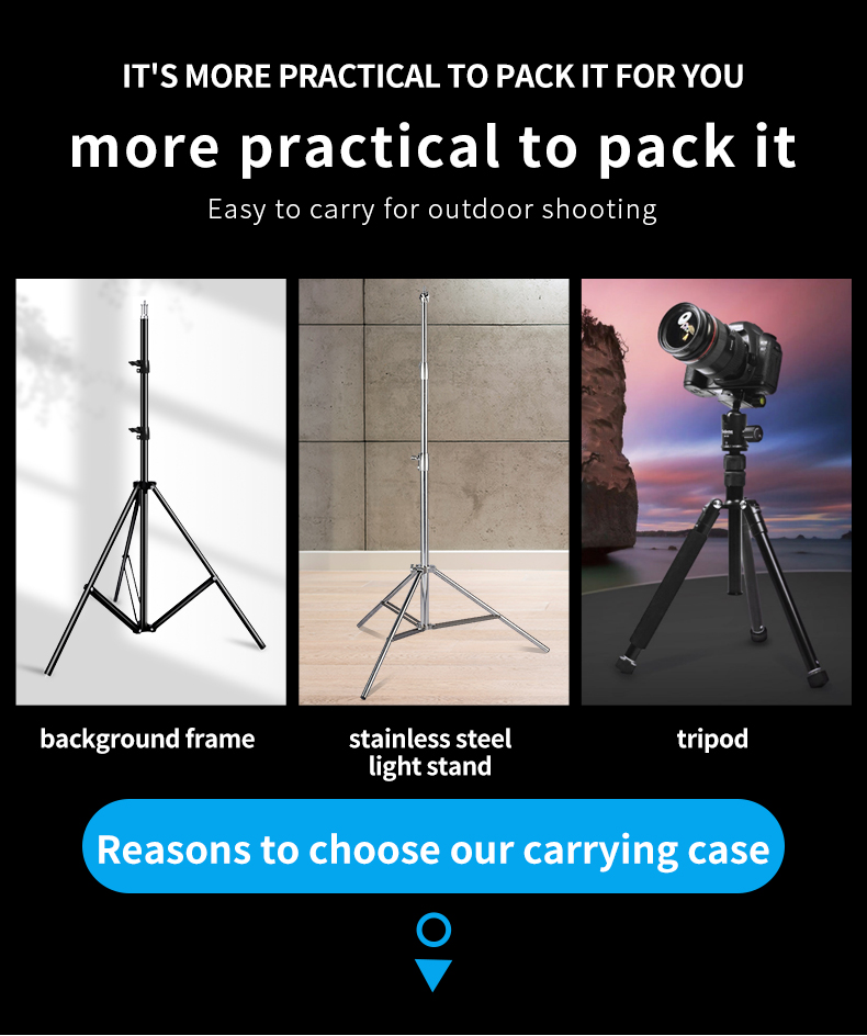 Light Stand Bag Handbag Carrying Storage Case For Stand 70-125cm ...