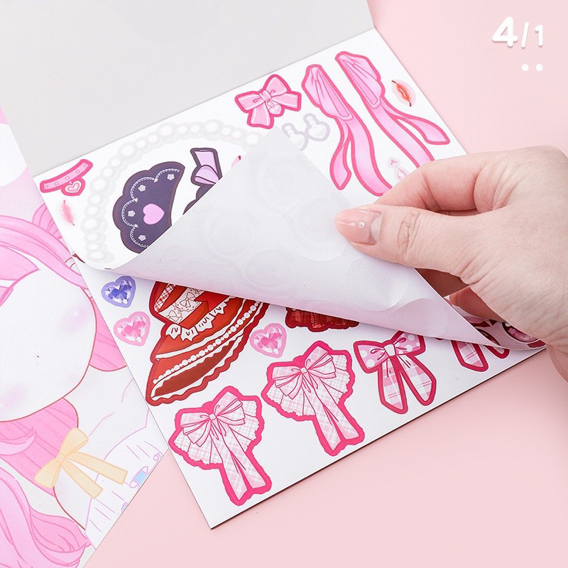 Make A Face Sticker Book Colorful Funny Creativity with 12 Pages and ...