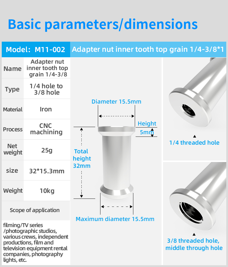 Selens Photography Stud Spigot Screw Thread Adapters Interchangeable ...