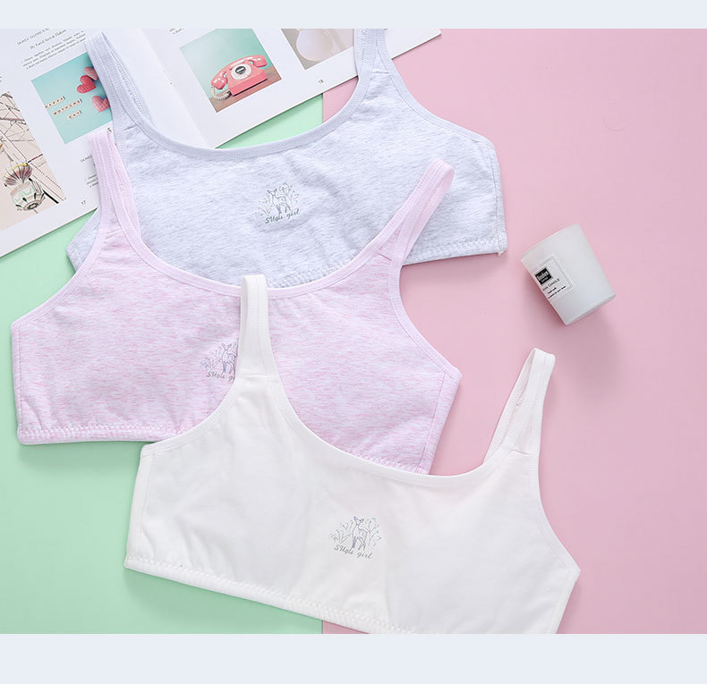 MOMO 9-16Yrs Kids Bra Baby Bra Girl Training Underwear Youth Sports Bra ...
