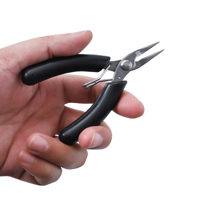 4 Inch Mini Pliers Diagonal Pliers Bent Needle Nipper Nose Pliers Cable ...