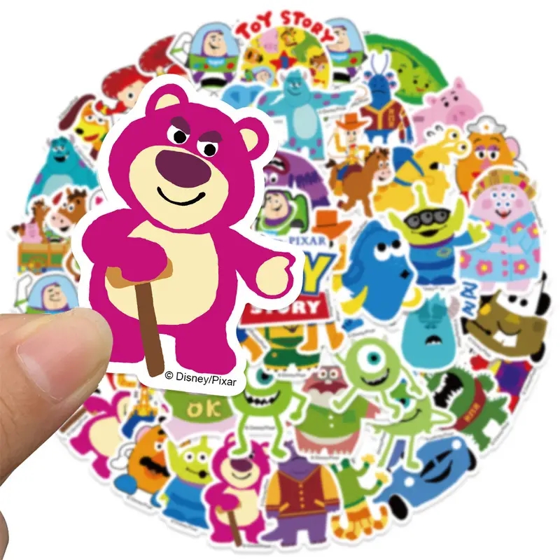 50PCS Toy Story Theme Party Birthday Cartoon Sticker Set Cute Pink ...