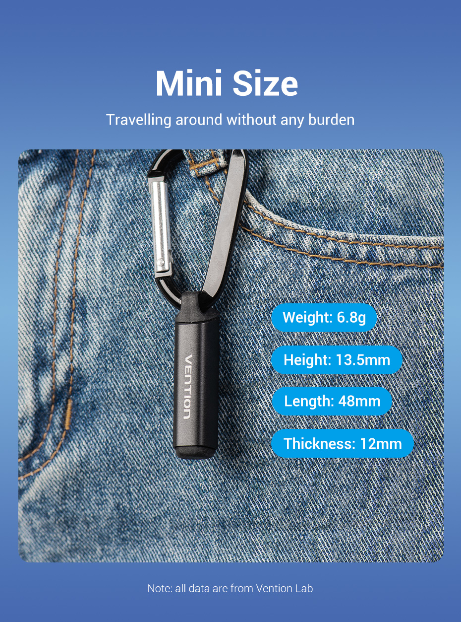 Vention Magnetic Cable Plug Case Portable Storage Box for Micro B Type ...