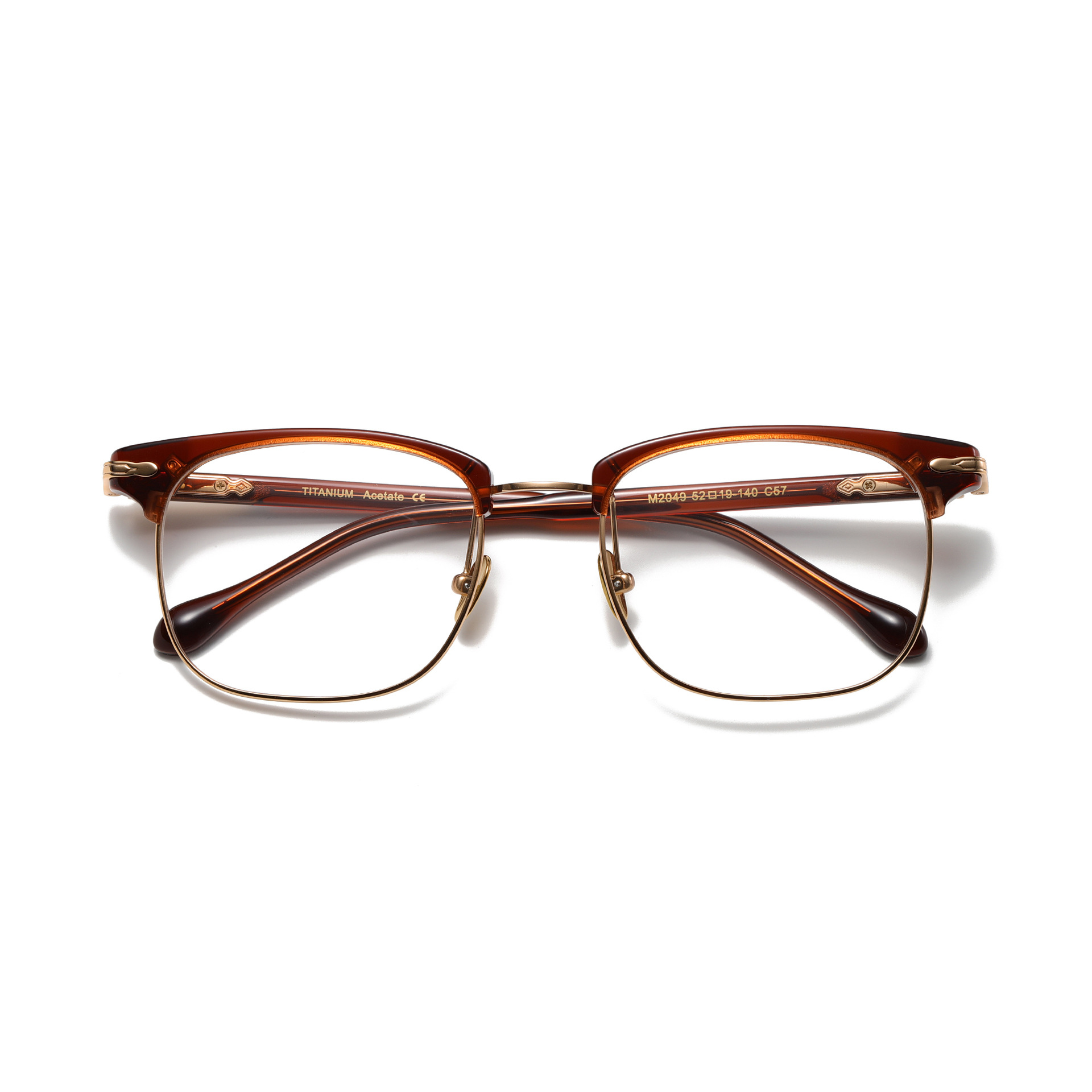 Japanese Retro Casual Style Acetate Fiber Titanium Frame Square Glasses ...