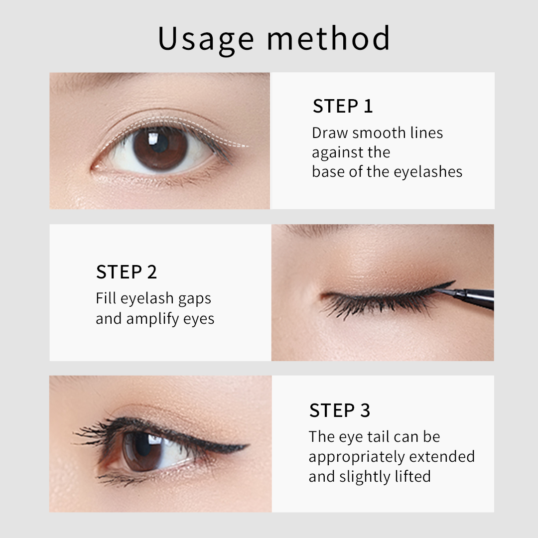 ZEESEA Long Lasting Eyeliner Black 10H Waterproof Long Lasting Eyeliner Highly Pigmented Eye ...