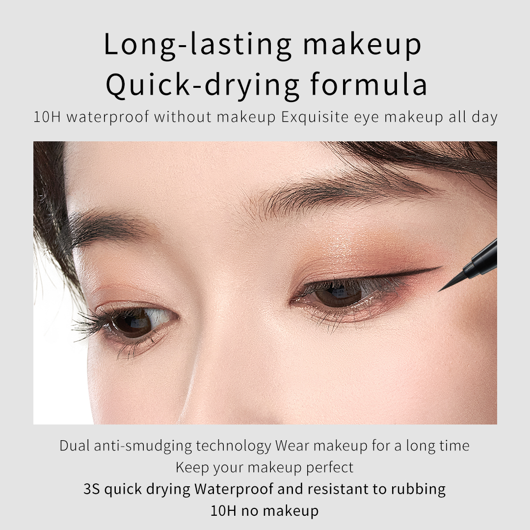 ZEESEA Long Lasting Eyeliner Black 10H Waterproof Long Lasting Eyeliner Highly Pigmented Eye ...