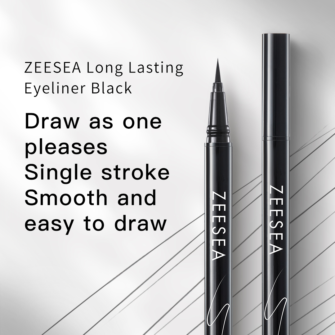 ZEESEA Long Lasting Eyeliner Black 10H Waterproof Long Lasting Eyeliner Highly Pigmented Eye ...