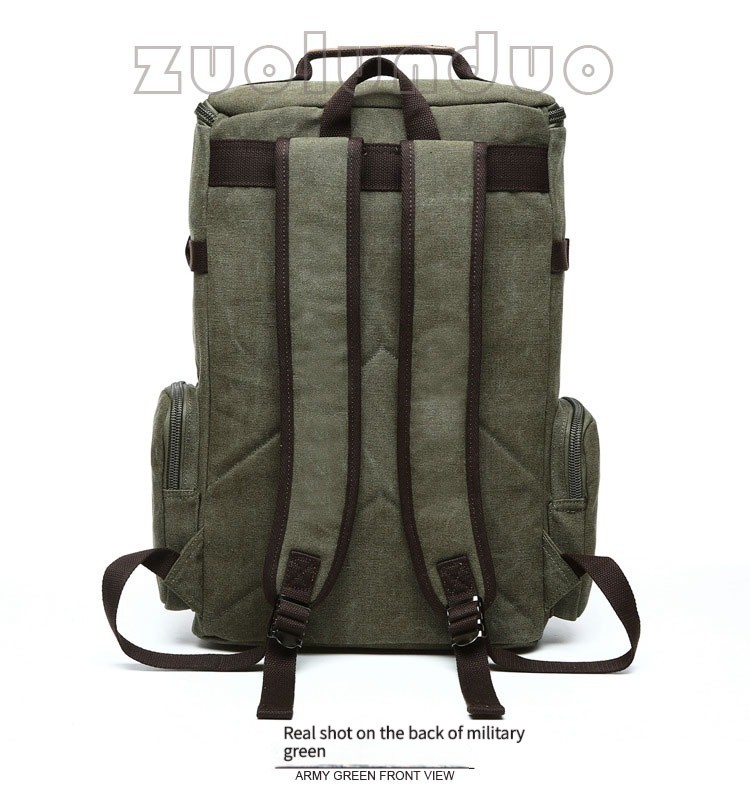 New Korean 50-65L large-capacity laptop backpack thickened canvas ...