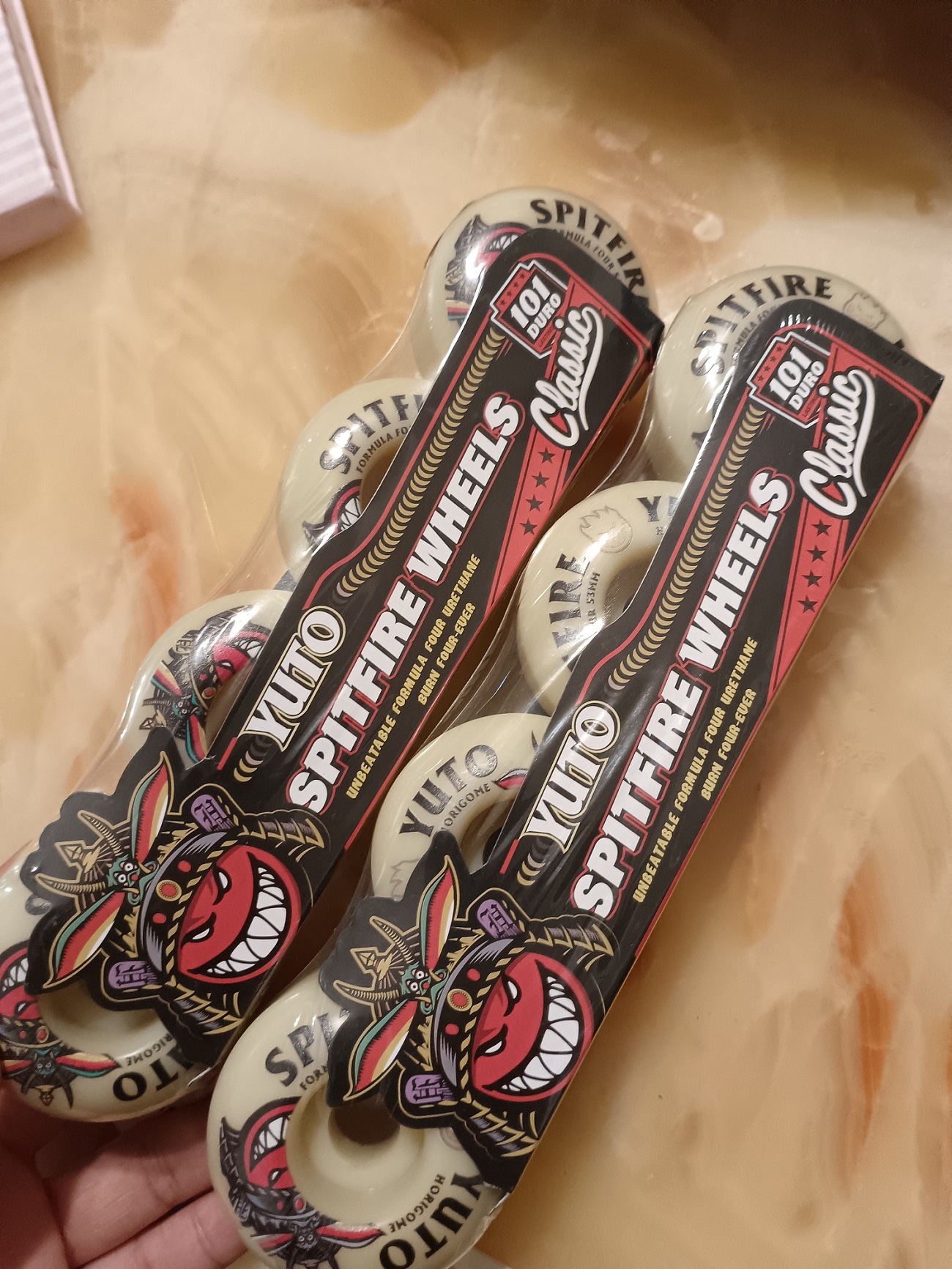YUTO SPITFIRE WHEELS YUTO HORIGOME SKATEBOARD WHEEL 51MM 53MM 101A 4PCS ...