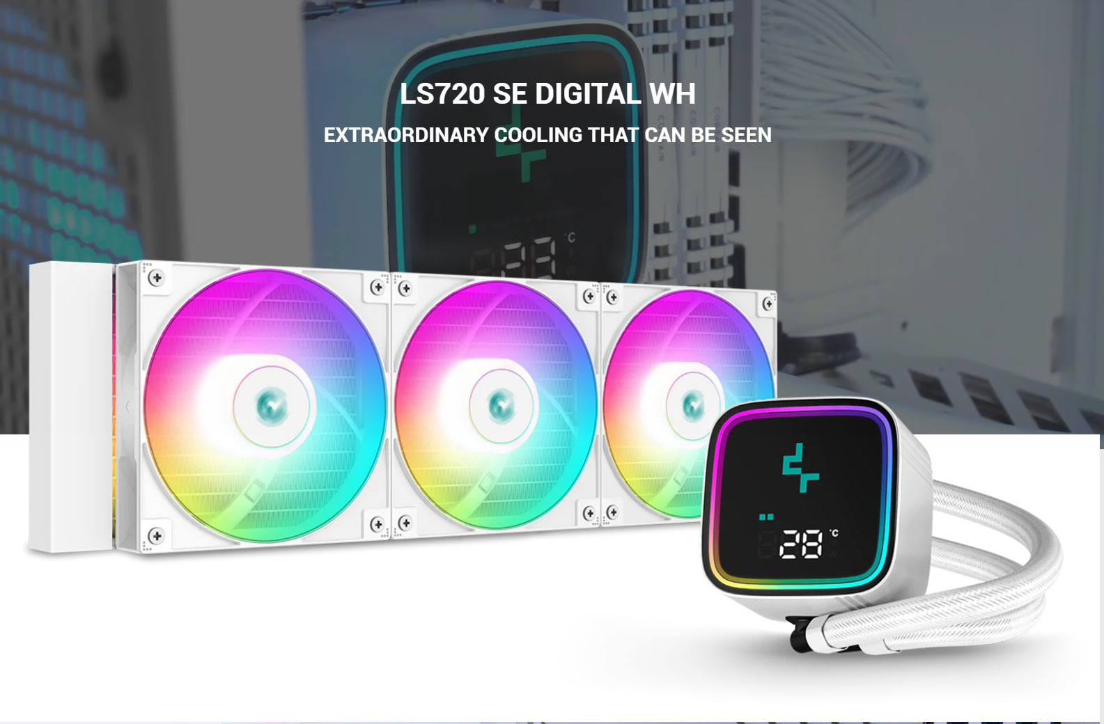 Deepcool LS720 SE Digital / LS520 SE Digital CPU Aio Cooler Liquid ...