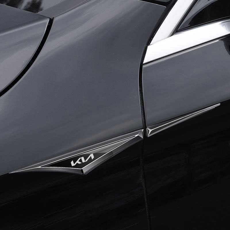Toyota car stainless steel blade leaf plate side label decorative ...