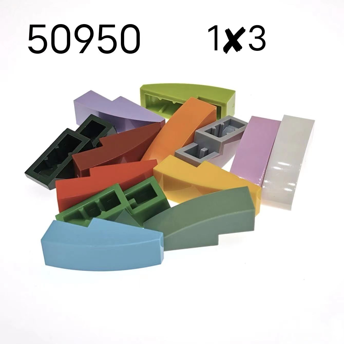 Moc Building Blocks Compatible with 50950 Small Particles Assembled 3x1 ...