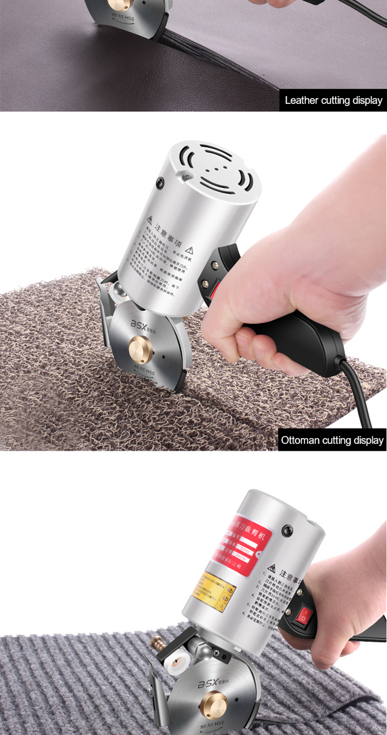 Electric Cloth Cutter Portable Round Knife Cloth Cutter 90mm/70mm Hand ...