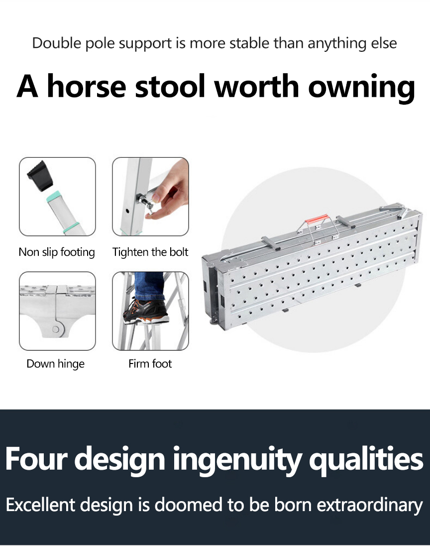 Portable Scaffolding,Folding Ladder Platform, Mobile Stepper, Height ...