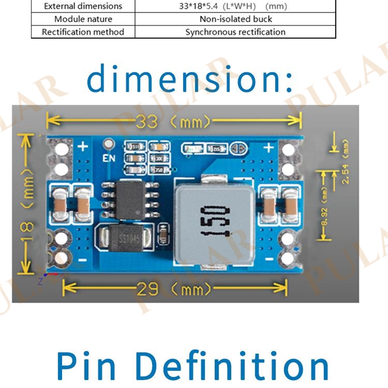 Mini560 / Pro 5A High Efficiency Output 3.3V 5V 9V 12V Step Down DC-DC ...