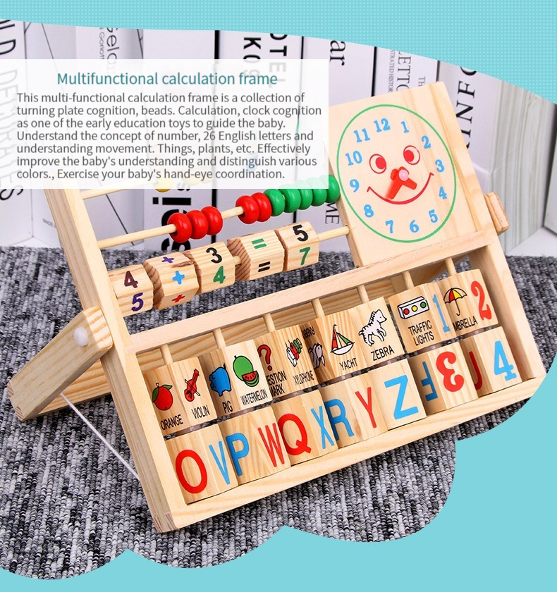 Multi Purpose Abacus Puzzle Cartoon Calculating Beads Math Counting ...