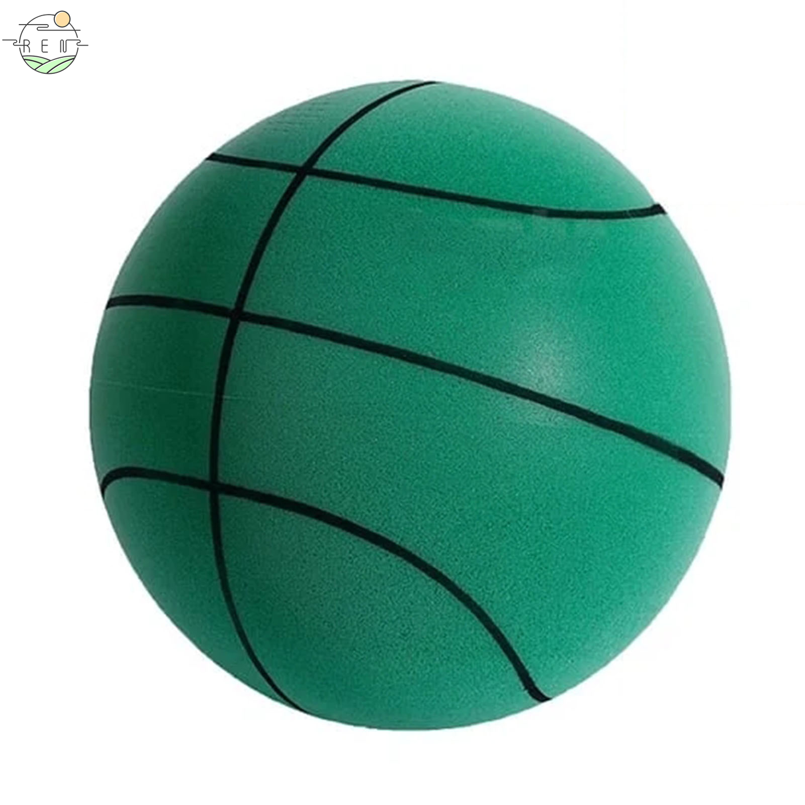 Silent Basketball Skip Ball Uncoated Diameter 24 18cm High Density Ball ...