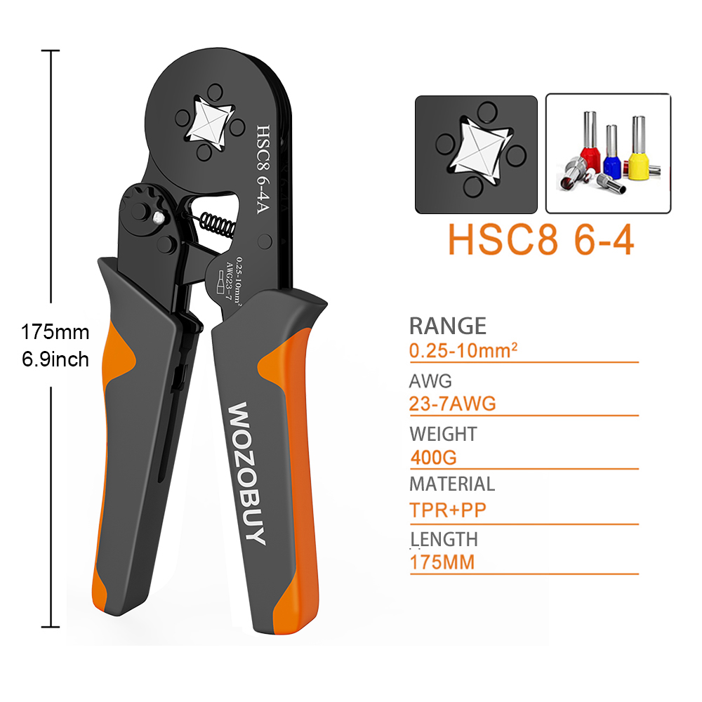 Crimping pliers kit with cables, crimping kit with crimping terminal ...