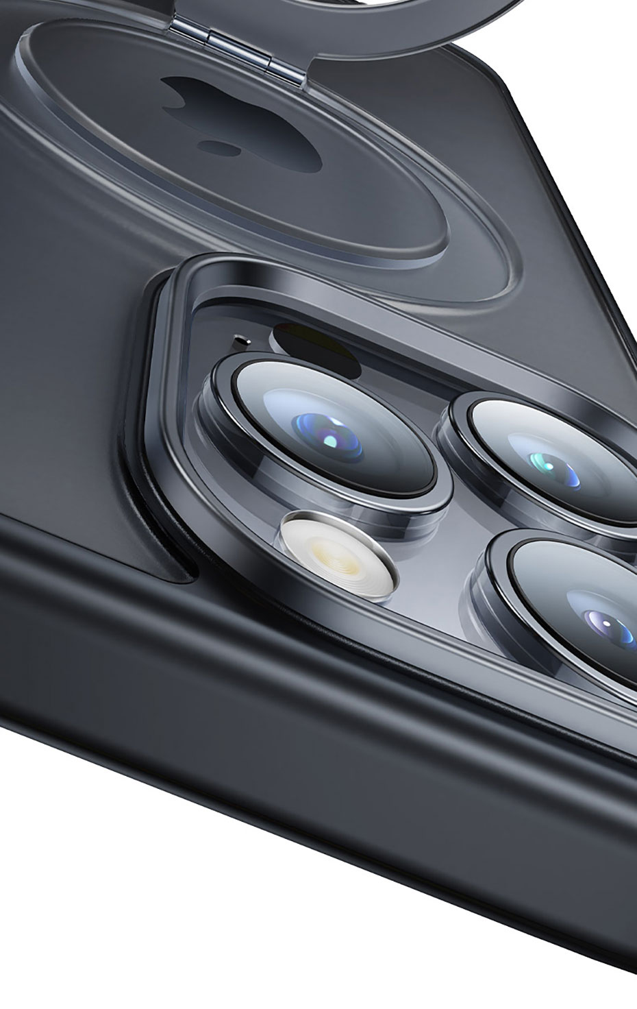 Baseus Magnetic Circle Phone Case Cover With Holder For iPhone 15 ...
