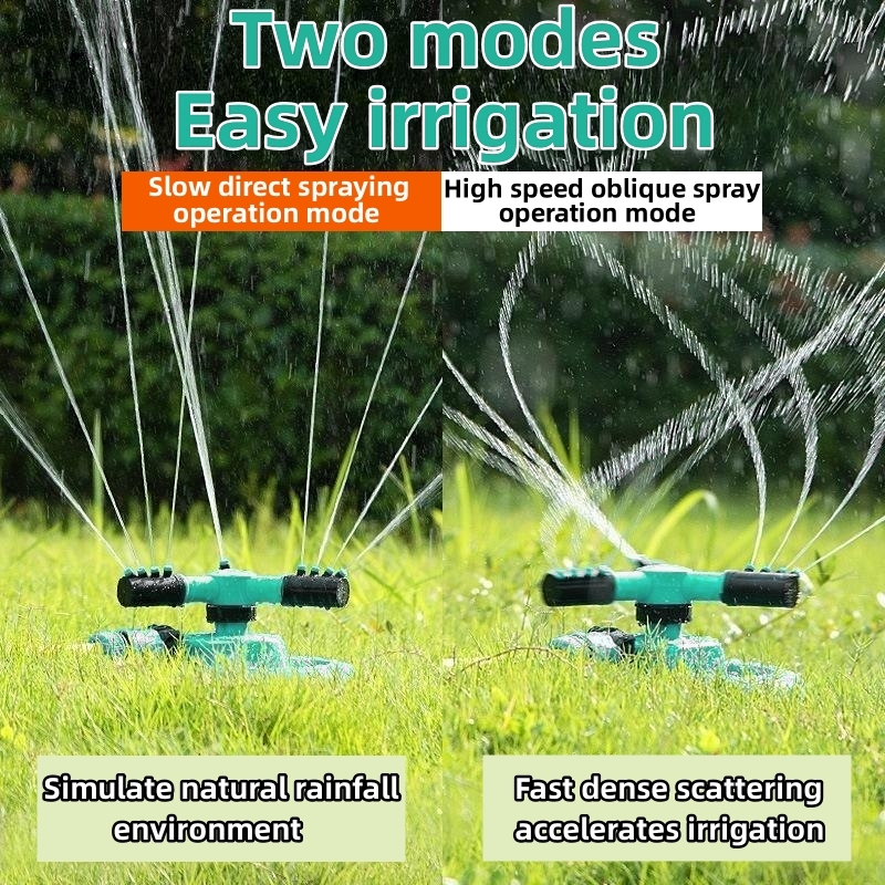 Sprinkler watering plant 360 Degree Automatic Rotating Garden Lawn ...