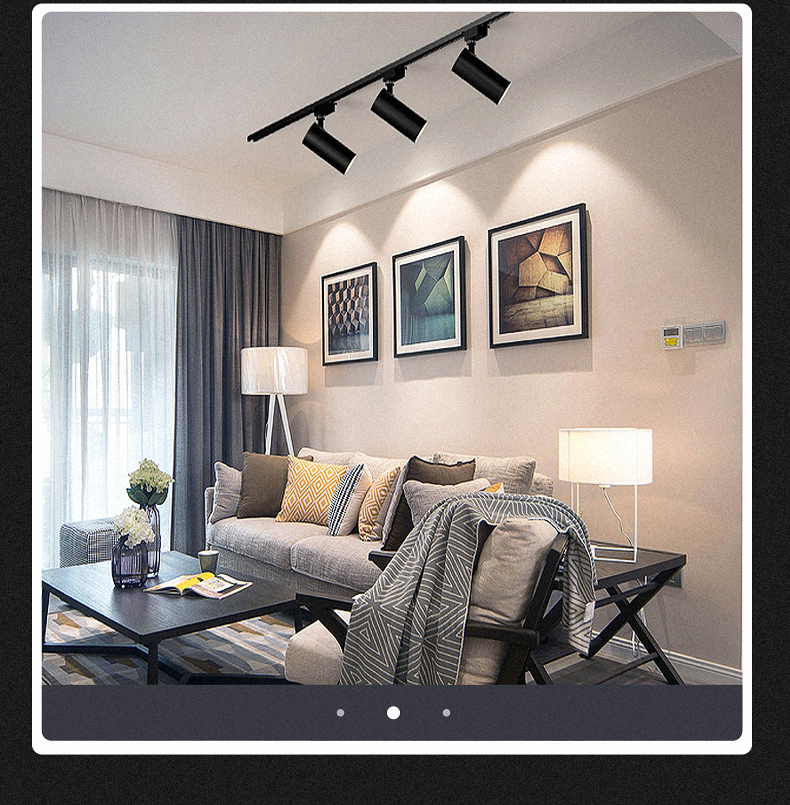 Track Light Set Led Spot light Ceiling Light Rail Lighting 6PCS/4PCS ...