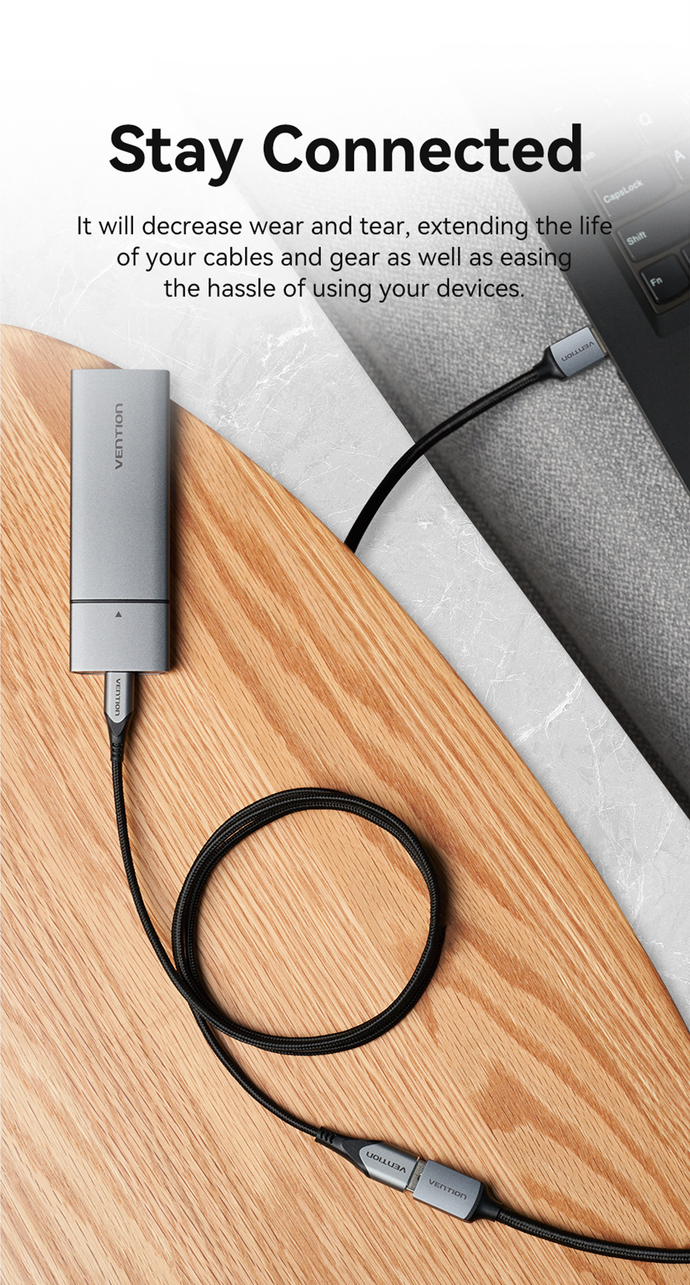 Vention Extension Cable USB 3.0 Type A Male to Type A Female Extender ...