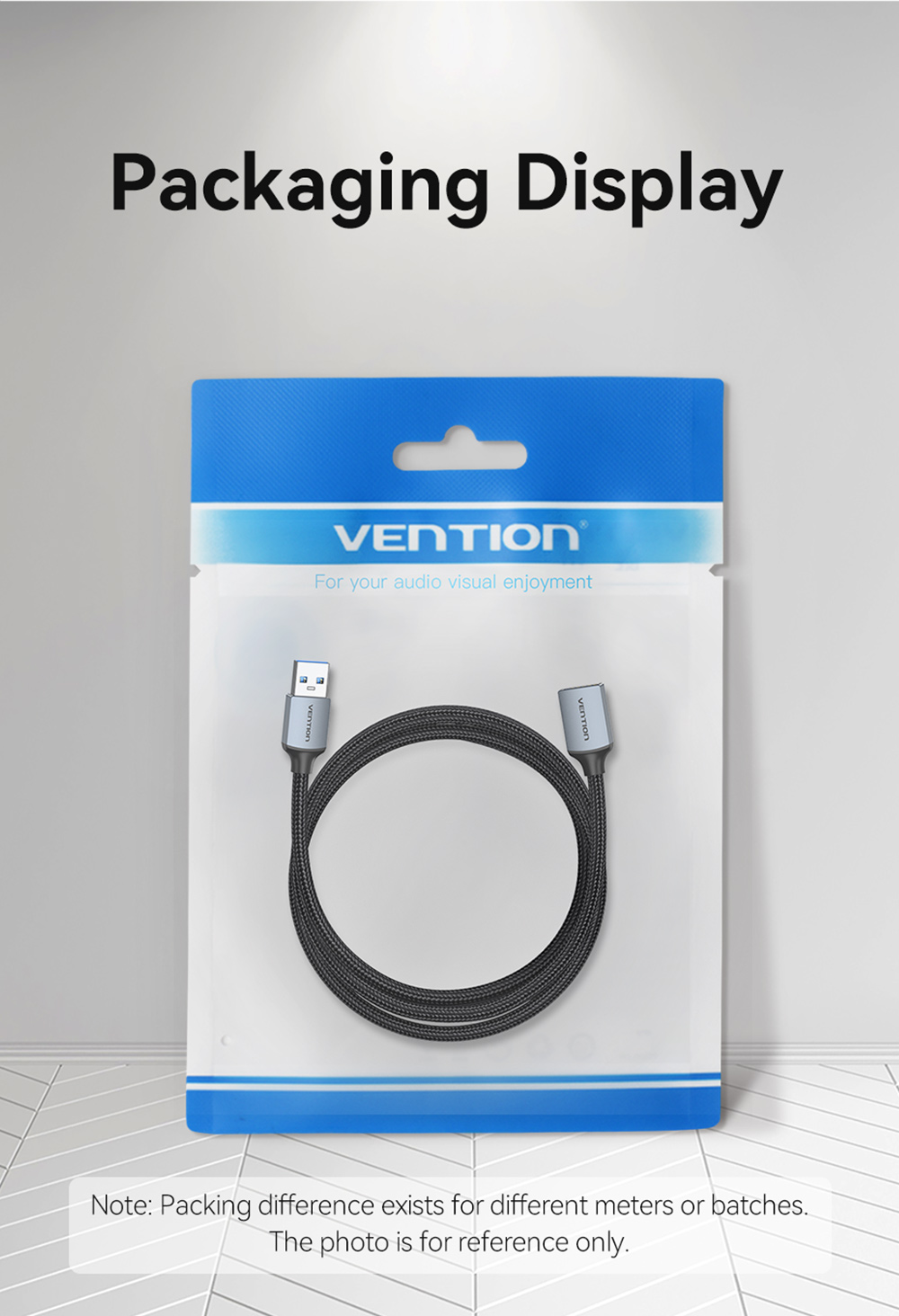Vention Extension Cable USB 3.0 Type A Male to Type A Female Extender Data Cord Super Speed for ...
